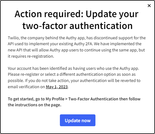 BigCommerce Product Blog: Update To Two-Factor Authentication (2FA)